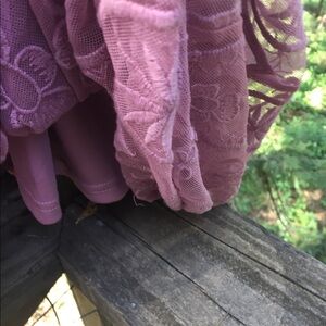 She + Sky | Dresses | She Sky Lilac Stretchy Lace Panel Pastel Maxi ...